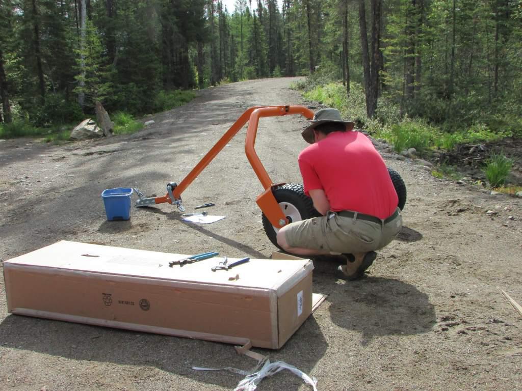 The Aikihomestead - Skidding Logs With An ATV Log Arch – First ...