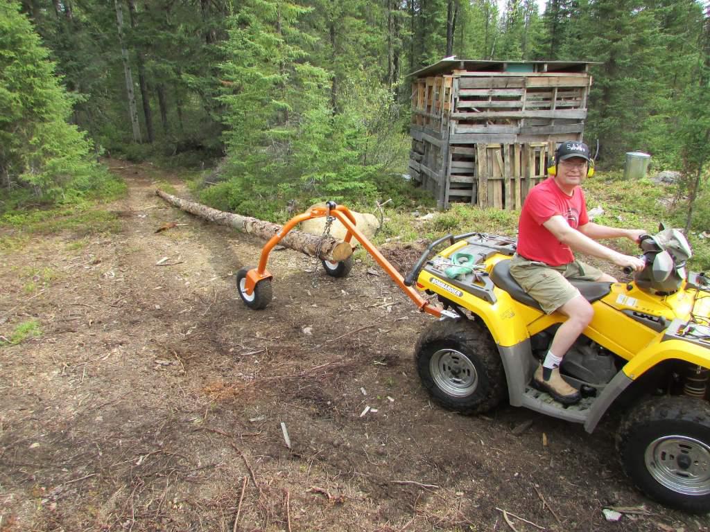 The Aikihomestead - Skidding Logs With An ATV Log Arch – First ...
